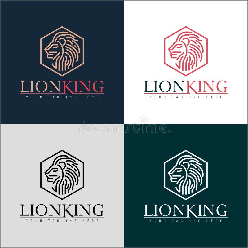 Lion Head Logo Line Stock Illustrations – 5,005 Lion Head Logo Line ...