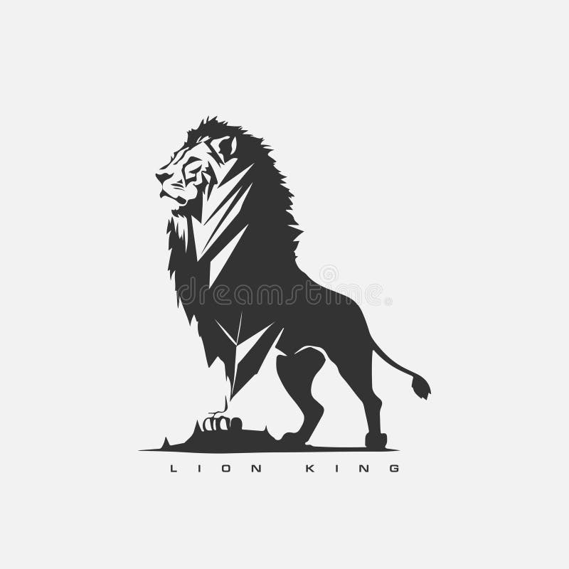 Lion King Vector Logo Template. Wild Animal Lion. Stock Vector ...