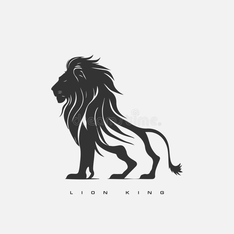 Lion King Vector Logo Template. Wild Animal Lion. Stock Vector ...