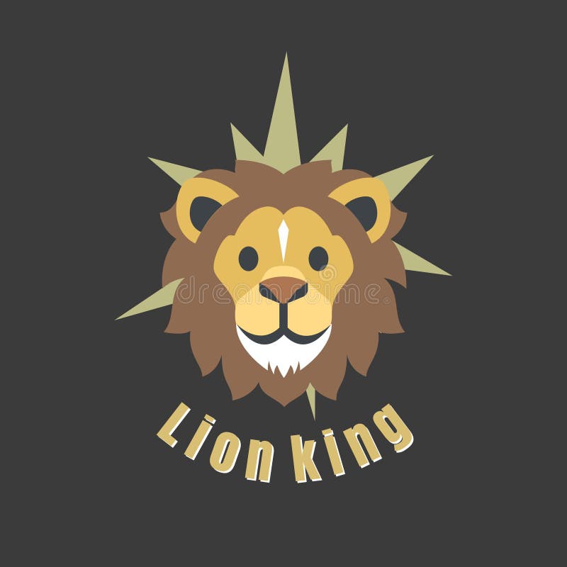 Lion King Vector Logos Sign Stock Illustration - Illustration of font ...
