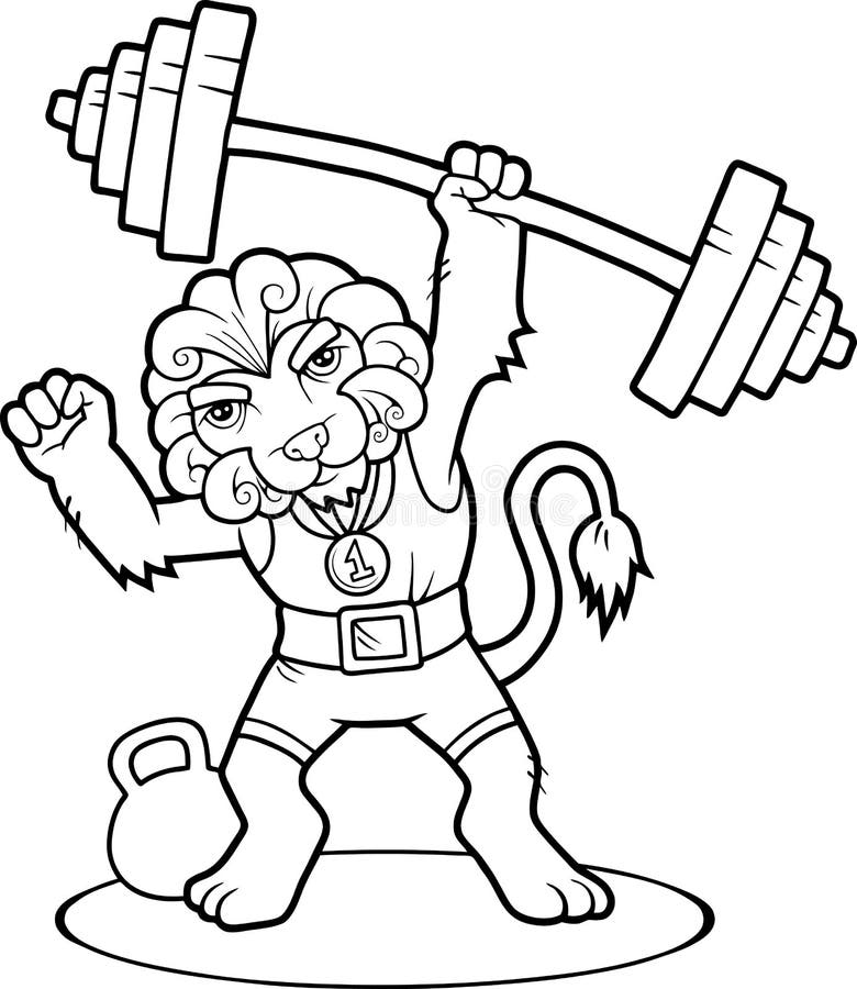 Weight Lifting Drawing Animals