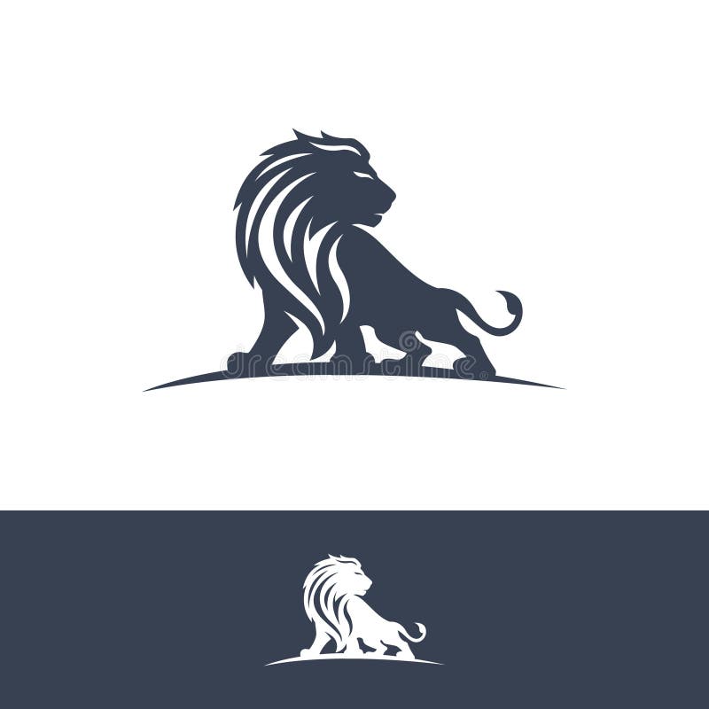 Lion Logo Design Strength and Power Vector Design Stock Vector ...