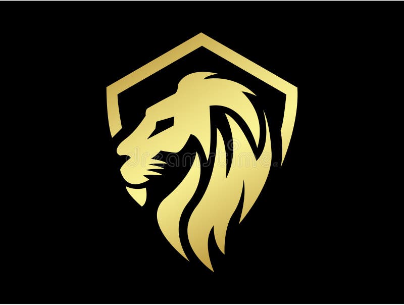 Lion Logo Design Vector Template Stock Vector - Illustration of shield ...