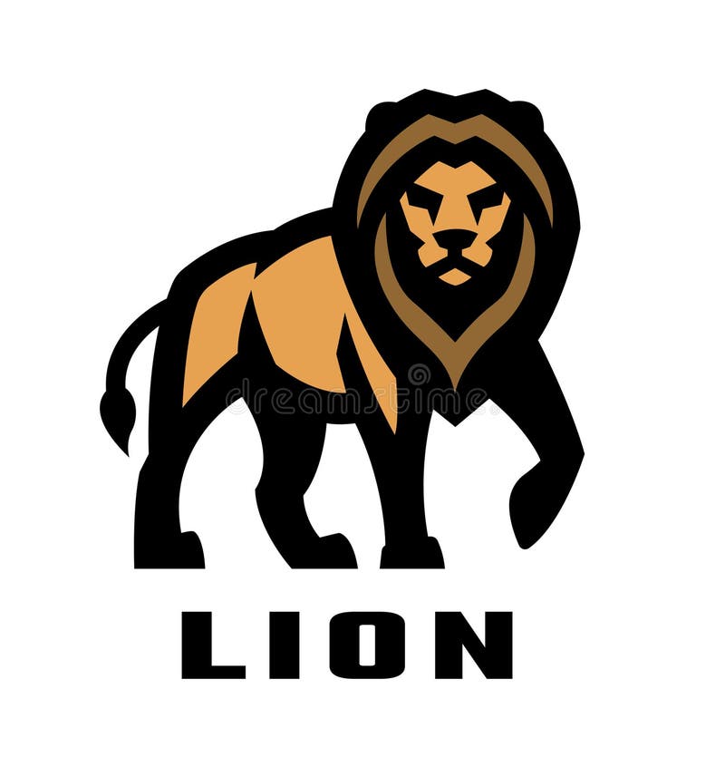 Lion logo, symbol. stock illustration. Illustration of sign - 344457680