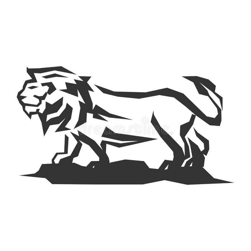 Lion Logo Template Icon Illustration Brand Identity Stock Vector ...