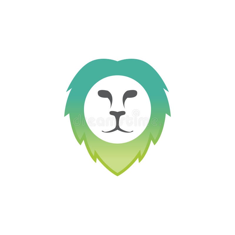 Lion Icon Logo Vector Illustration Template. Stock Vector ...