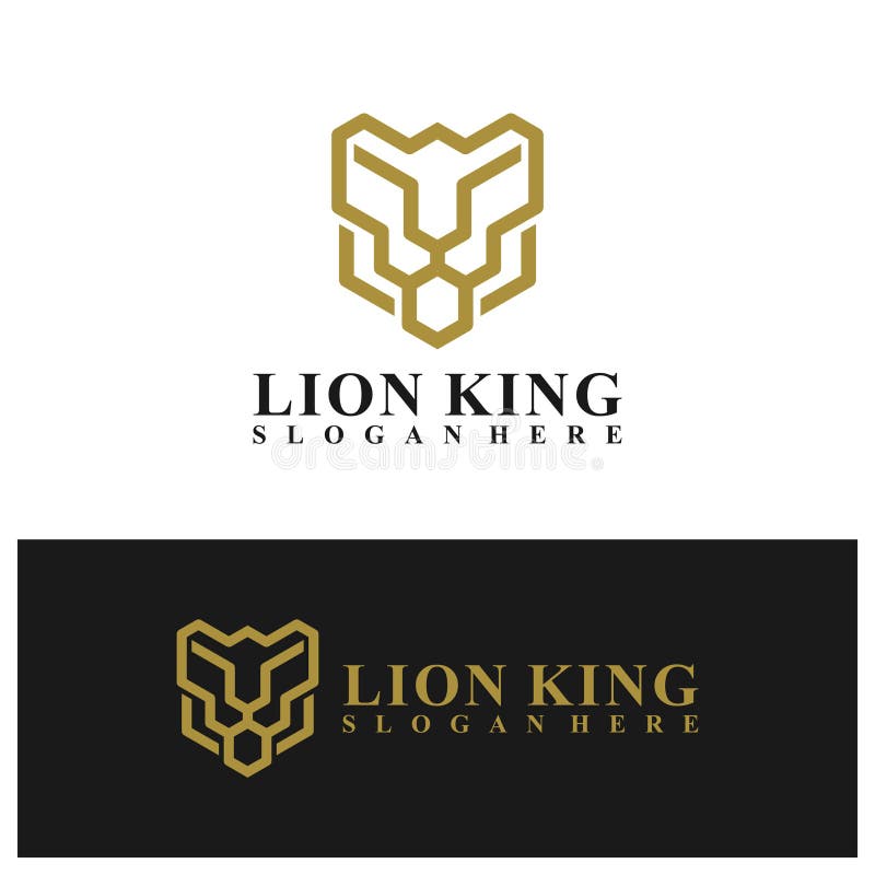 Lion Logo Vector Illustration. Lion Head Logo Design Concept Template ...