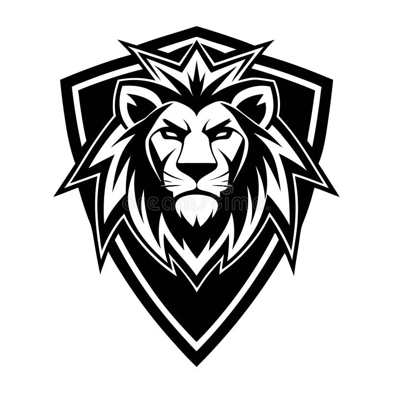 Lion Logos with Sharp Edges: Perfect for Dynamic B Stock Illustration ...