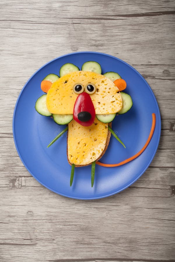 Lion Made of Bread, Cheese and Vegetables Stock Image - Image of fresh ...