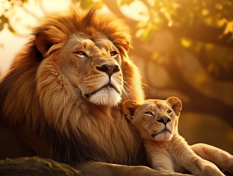 Lion stock illustration. Illustration of imagine, smile - 293683365