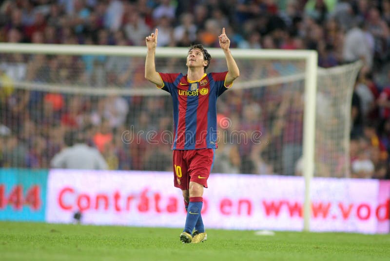Leo Messi du FC Barcelone photo stock éditorial. Image of division ...