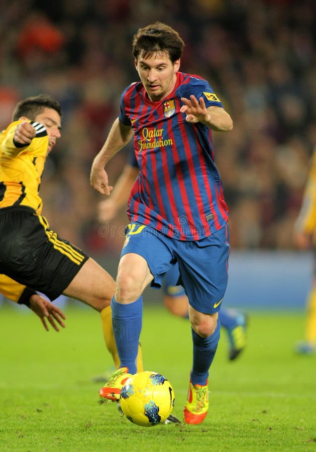 Lion Messi de FC Barcelone photo stock éditorial. Image du footballeur ...