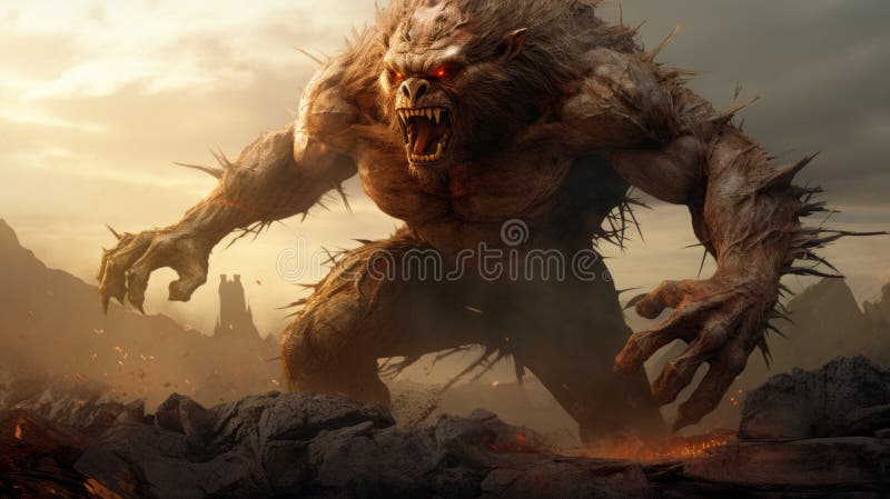 The Werewolf of Oblivion: a Majestic and Fierce Creature in a Surreal ...