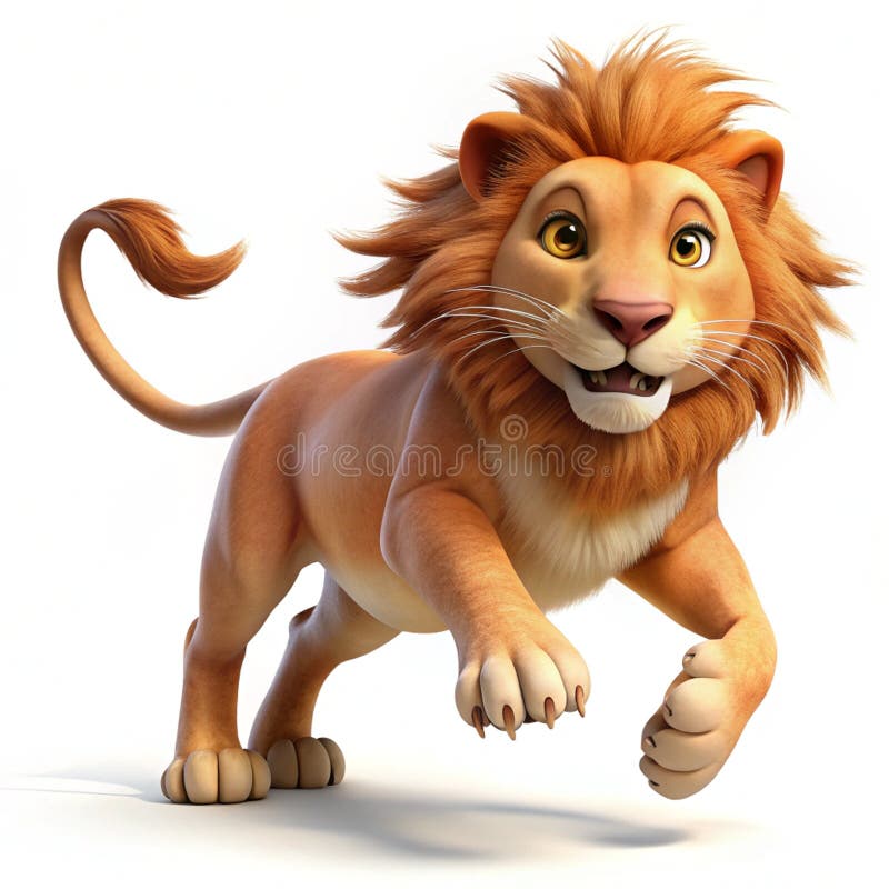Lion stand up picture stock illustration. Illustration of animal ...