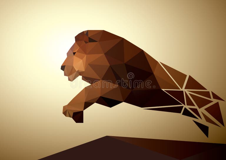 Lion Geometric Stock Illustrations – 5,205 Lion Geometric Stock ...
