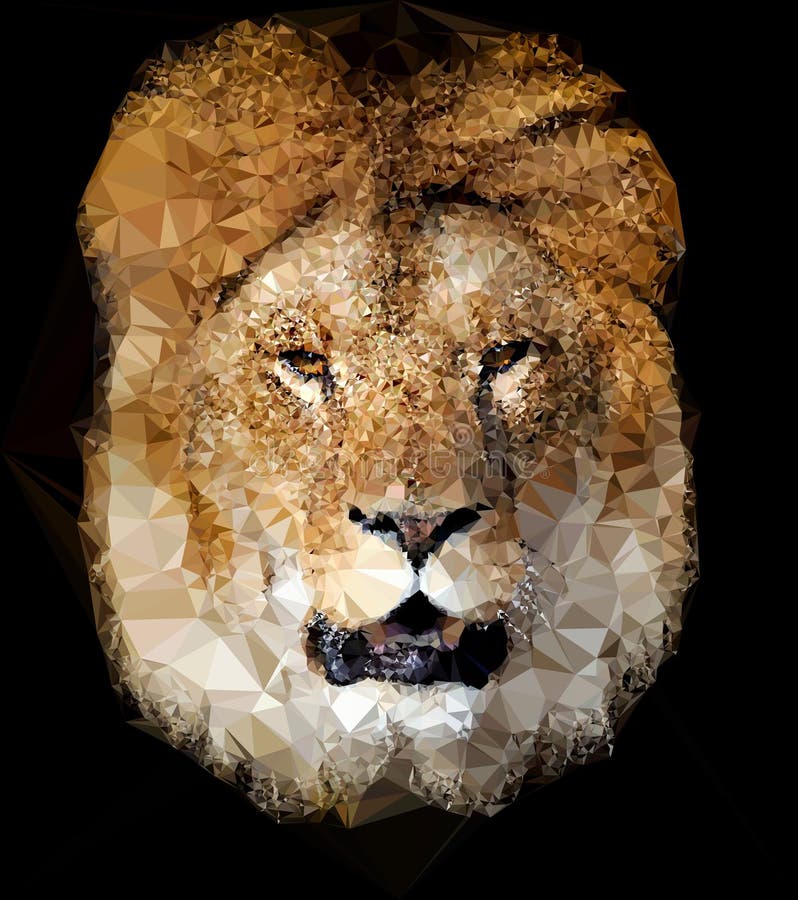 Geometric Lion Head Stock Illustrations – 891 Geometric Lion Head Stock ...