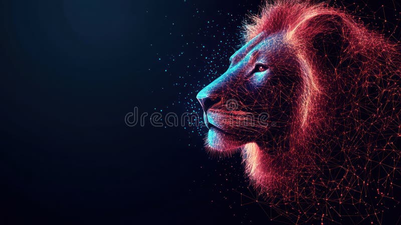Lion Wireframe Stock Illustrations – 154 Lion Wireframe Stock ...