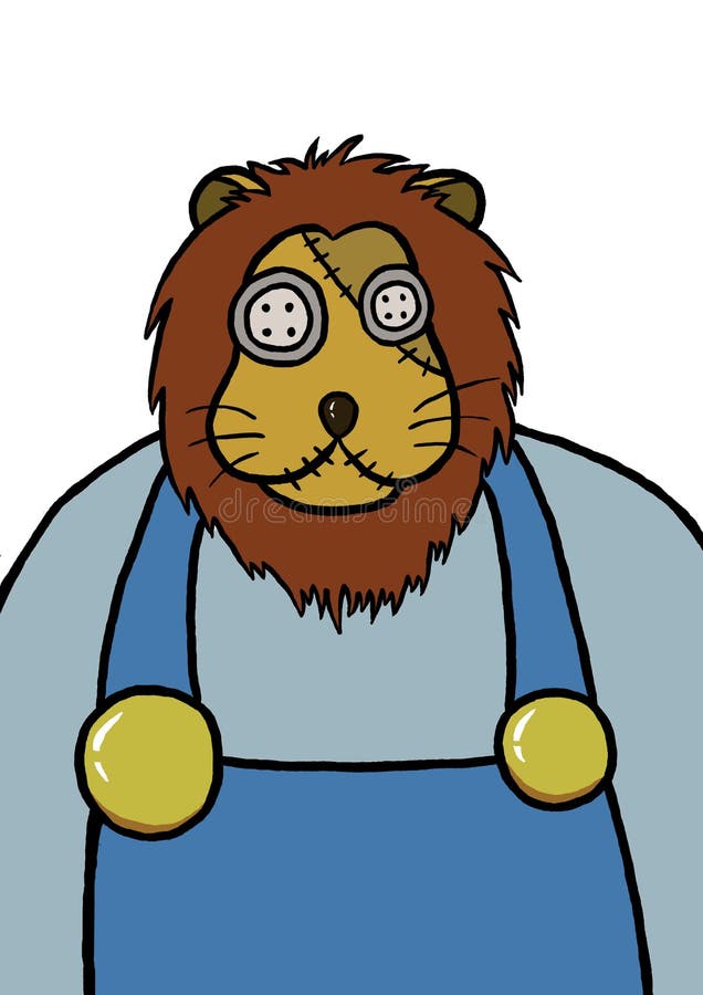 Lion Puppet Funny Cartoon Character Stock Illustration - Illustration ...