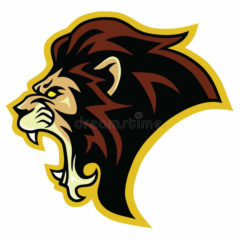 Lion Roar Logo Mascot Design Template Illustration Vector Stock Vector ...