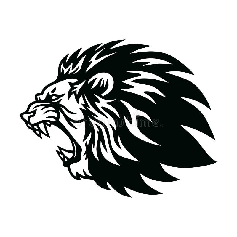 Lion Roaring Head Logo Vector Mascot Icon Design Stock Vector ... Lion Roaring Head Logo Vector Mascot Icon Design Stock Vector ...