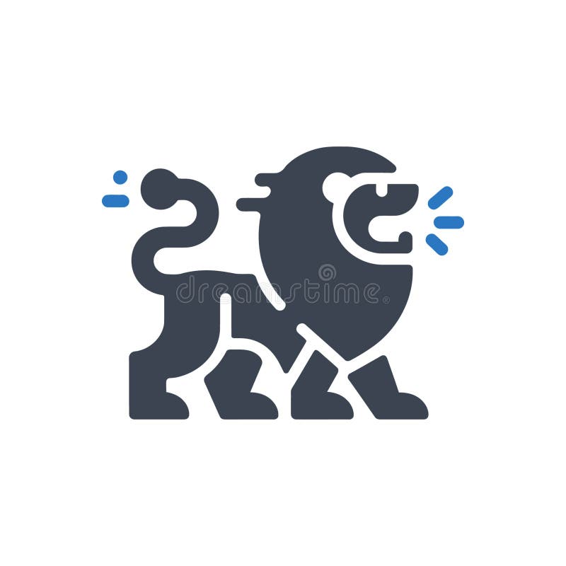 Lion Roaring Isolated stock photo. Illustration of shot - 334167614