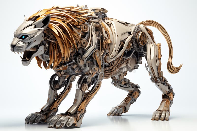 A Lion Robot the Whole Body Combines Large Mechanical Technology on ...