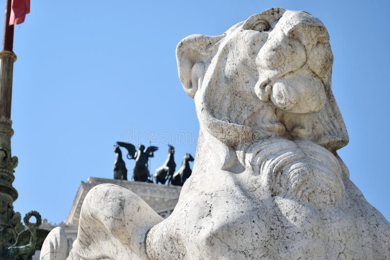 Lion of Rome stock image. Image of ancient, dome, civilization - 76705543