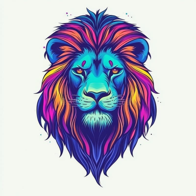 A Lion S Head is Depicted with a Heart on it, and There is Also a Lion ...