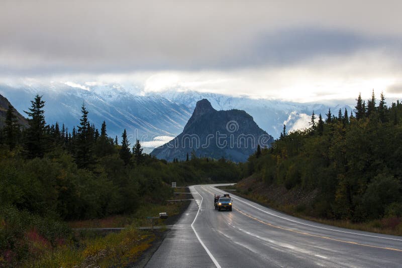 Lion`s Head on the End of the Road in Alaska. Stock Image - Image of ...