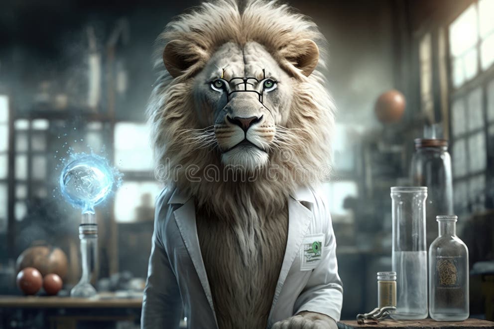 Scientist Lion Stock Illustrations – 28 Scientist Lion Stock ...