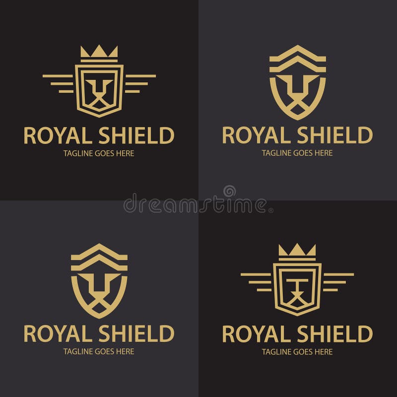 Royal Shield Icon stock vector. Illustration of hotel - 198164613