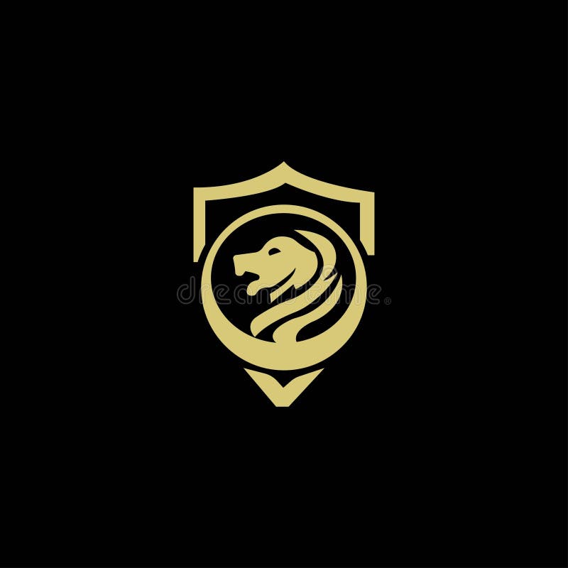 Lion Shield Vector Logo Template Stock Vector - Illustration of strong ...