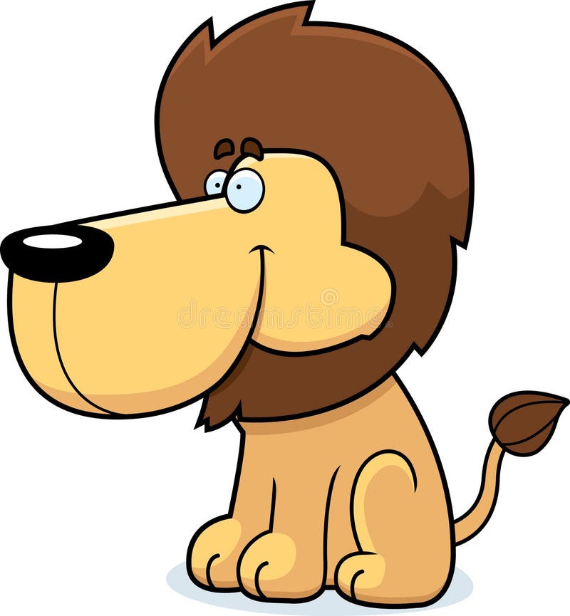 Fat Lion stock vector. Illustration of lion, animal, round - 2032143