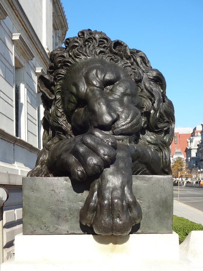 Lion Statue stock photo. Image of lion, staring, statue - 65622262