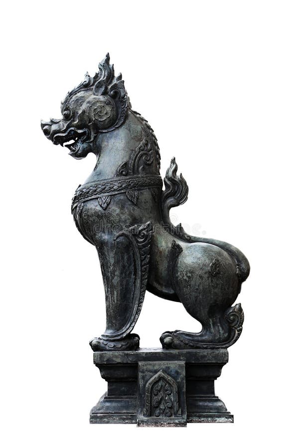 Statue of Singha stock photo. Image of sacred, landmark - 48737860