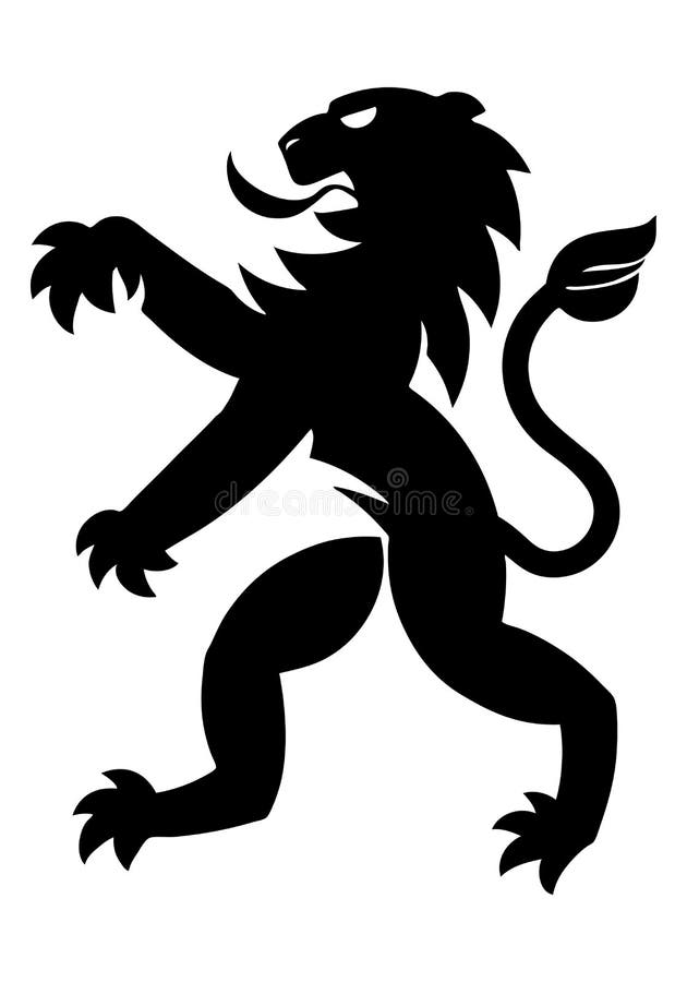 Lion symbol illustration stock illustration. Illustration of tail ...