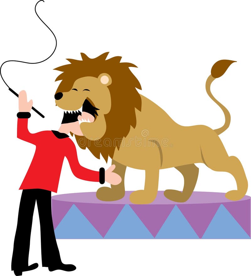 Lion Tamer stock vector. Illustration of king, tamer, male - 2183166