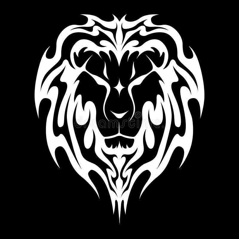 Lion Tattoo. Vector Illustration Decorative Design Stock Vector ...