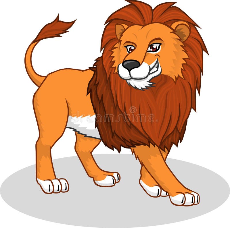 Lion Vector Cartoon Illustration De Alta Calidad Ilustración del Vector ...