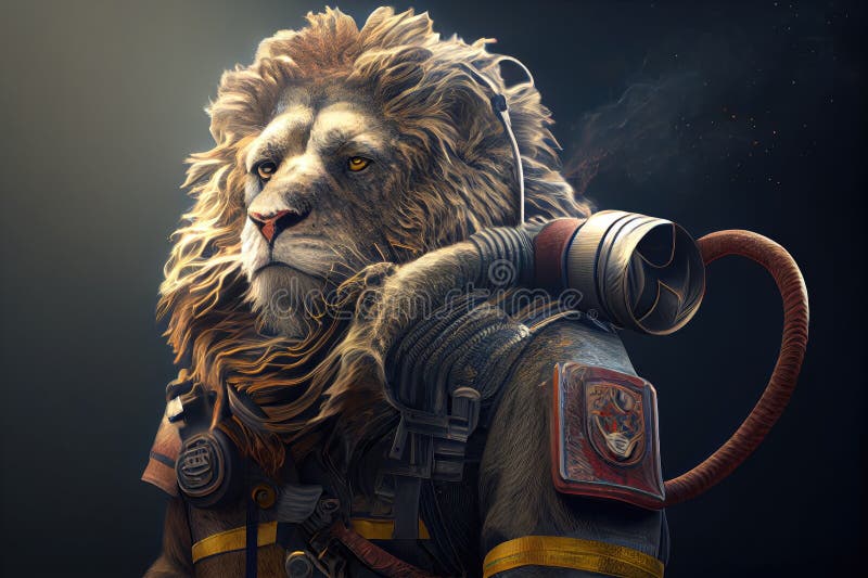 Cartoon Fire Fighter Lion Stock Illustrations – 20 Cartoon Fire Fighter ...