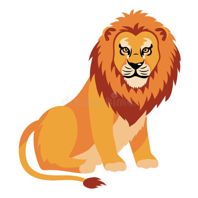 Lion wildlife design stock vector. Illustration of majestic - 317477588
