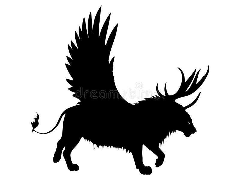 Lion with Wings Icon. Winged Leo, Logo Template. Vector. Vector ...