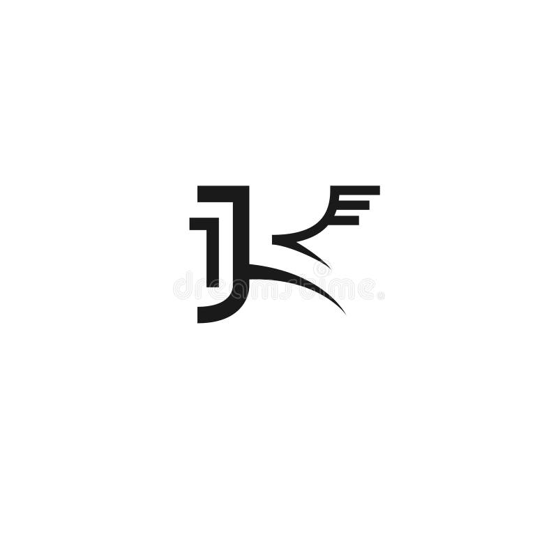 Wings Monogram L Letter Logo Stock Vector - Illustration of creative ...