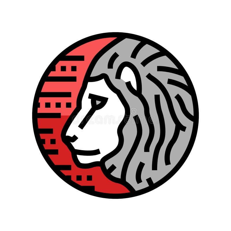 Lion Zodiac Color Icon Vector Illustration Stock Vector - Illustration ... Lion Zodiac Color Icon Vector Illustration Stock Vector - Illustration ...