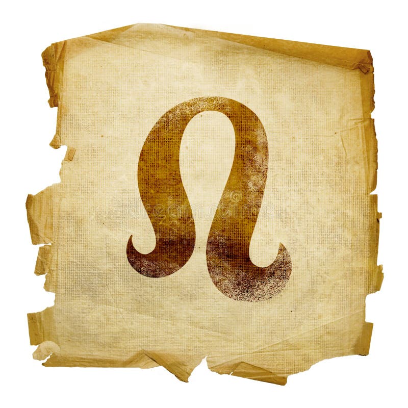 Lion Zodiac Astrology Icon for Horoscope Stock Illustration ...