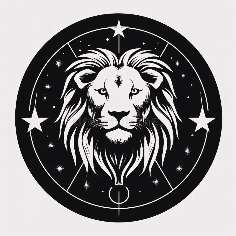 Lion Zodiac Sign. Zodiac Symbol, Vector Illustration Stock Illustration ...
