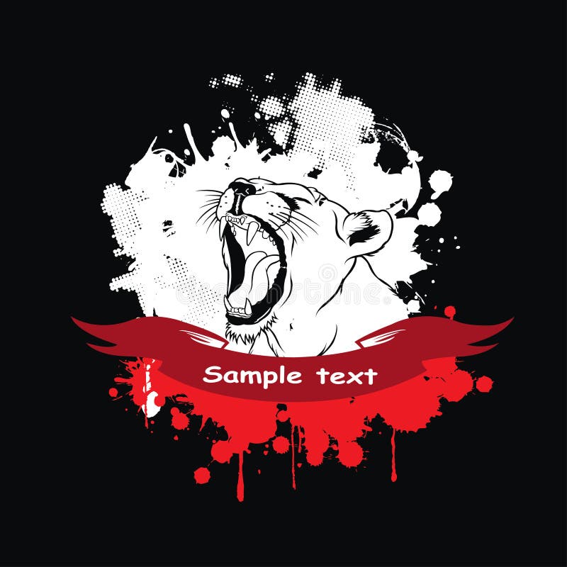 Lion Frame Red Ribbon Stock Illustrations – 60 Lion Frame Red Ribbon ...