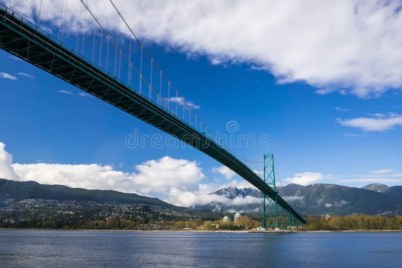 Lions Gate Bridge stock photo. Image of landscape, canadian - 30623580