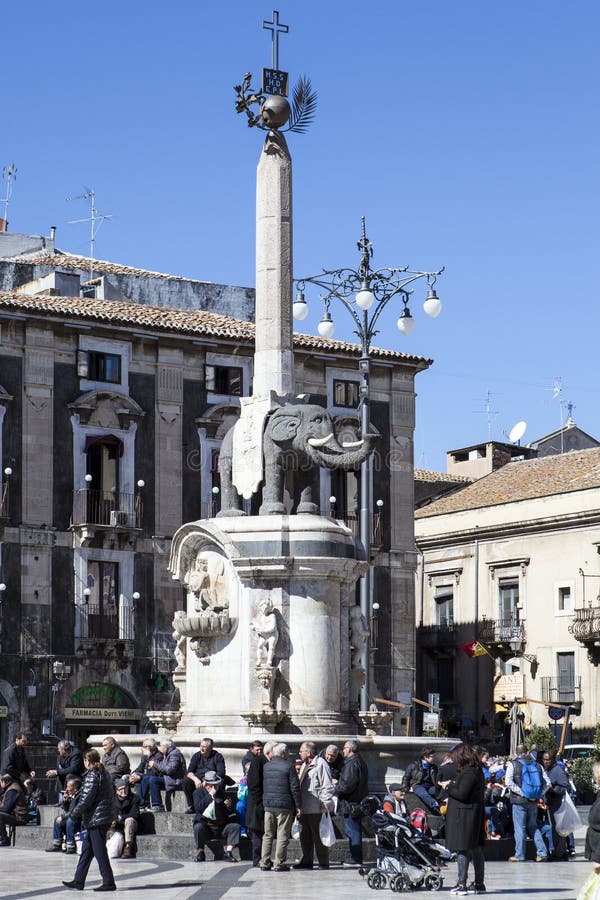 Liotru - El Elefante, Emblema De Catania Imagen editorial - Imagen de ...