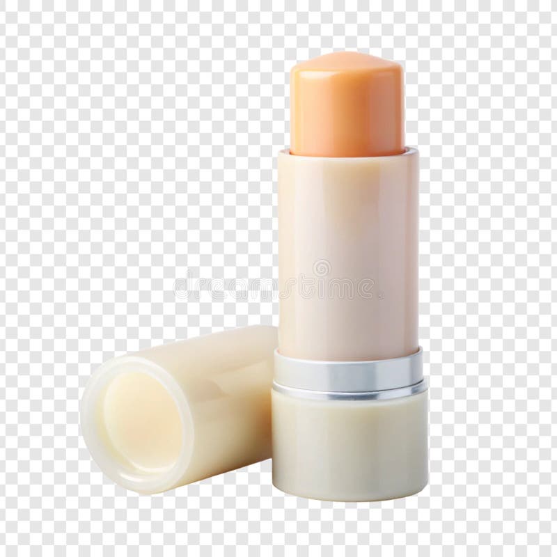 Lip Balm Isolated on Transparent Background Stock Illustration ...
